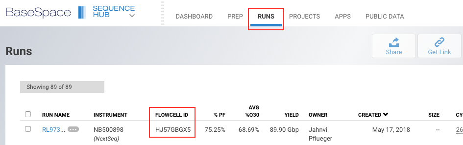 Downloading from BaseSpace